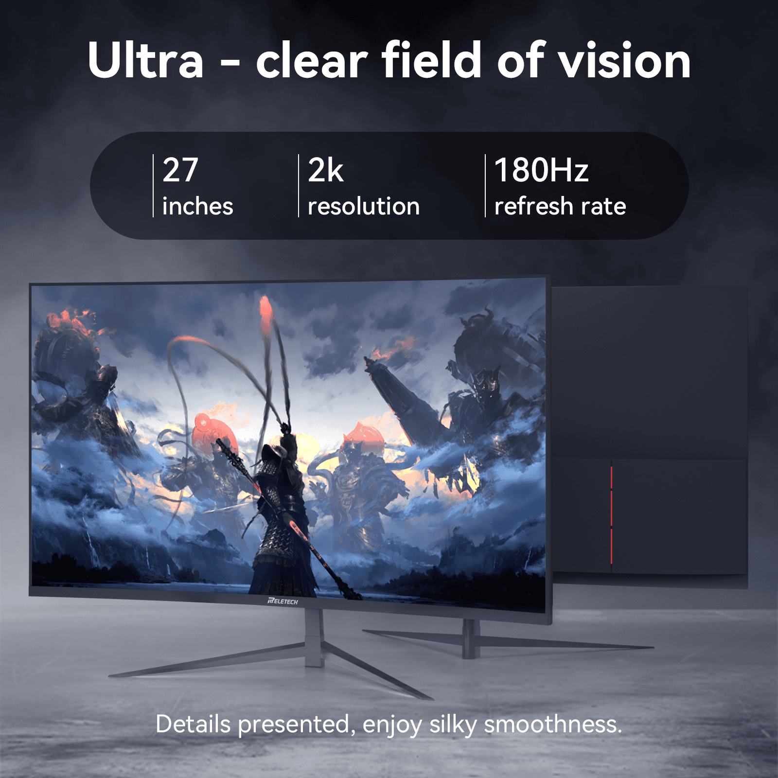 Reletech 2K 180Hz Gaming Monitor G27X Flex Pro – Reletech AI Vision